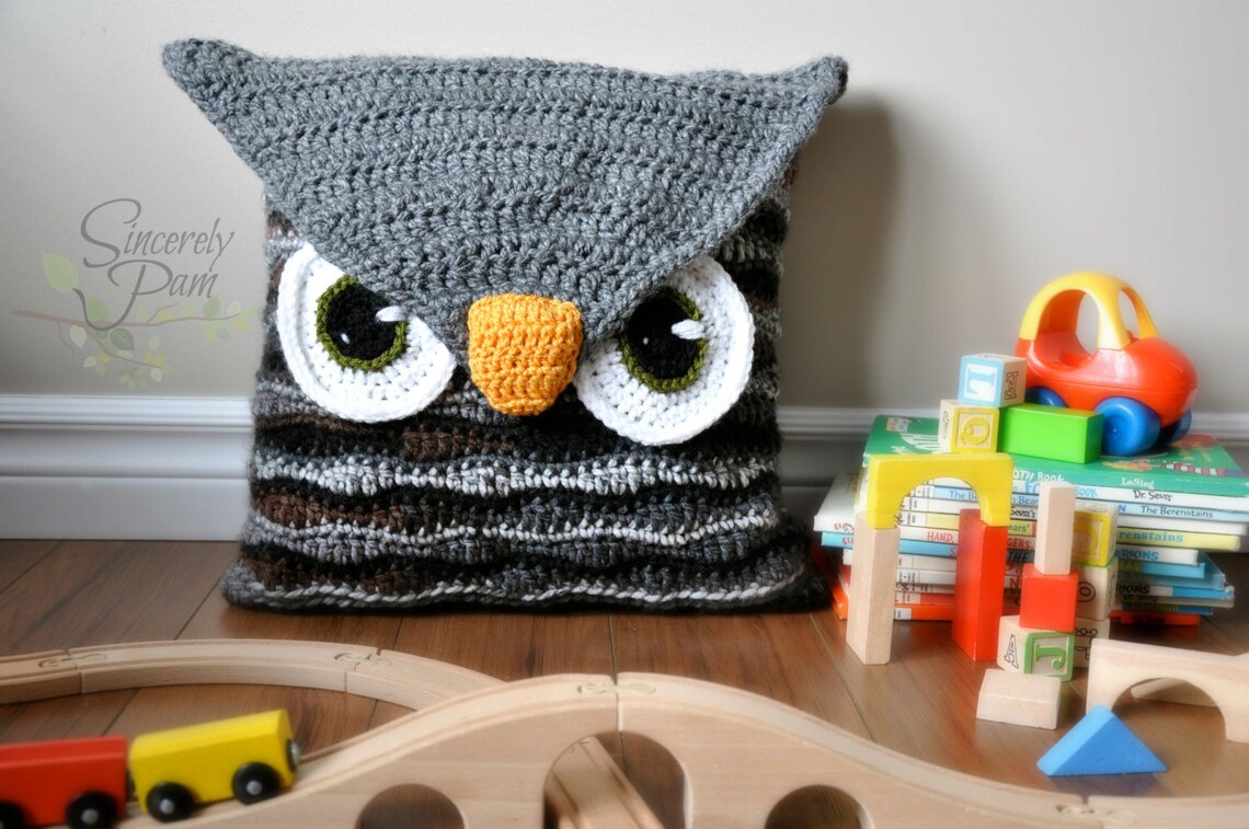 Owl Be Your Buddy Pillow Cover and Bag Crochet Pattern Pdf - Etsy