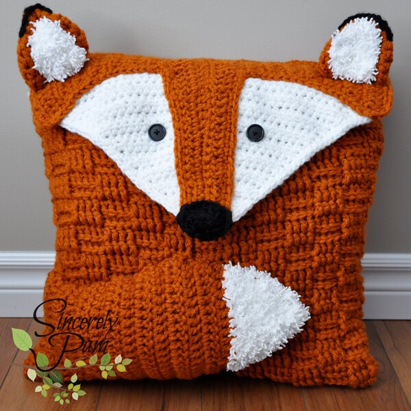 Crochet Fox Pillow - Etsy