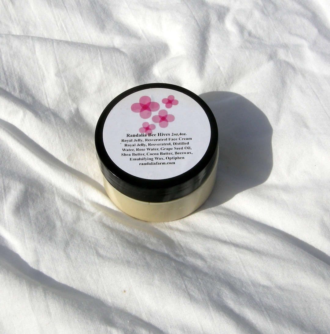 Royal Jelly Resveratrol Face Cream, 2oz, Randalia Bee Hives - Etsy