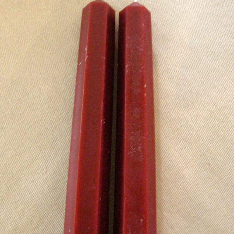 Red Beeswax Candles - Etsy