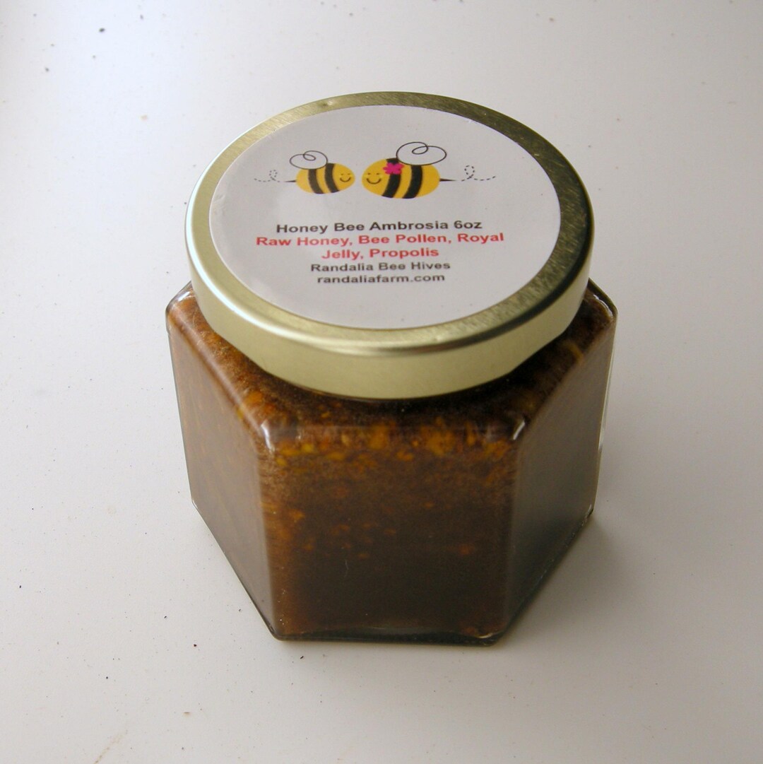 Raw Honey Bee Ambrosia Mix, 6oz, Randalia Bee Hives - Etsy
