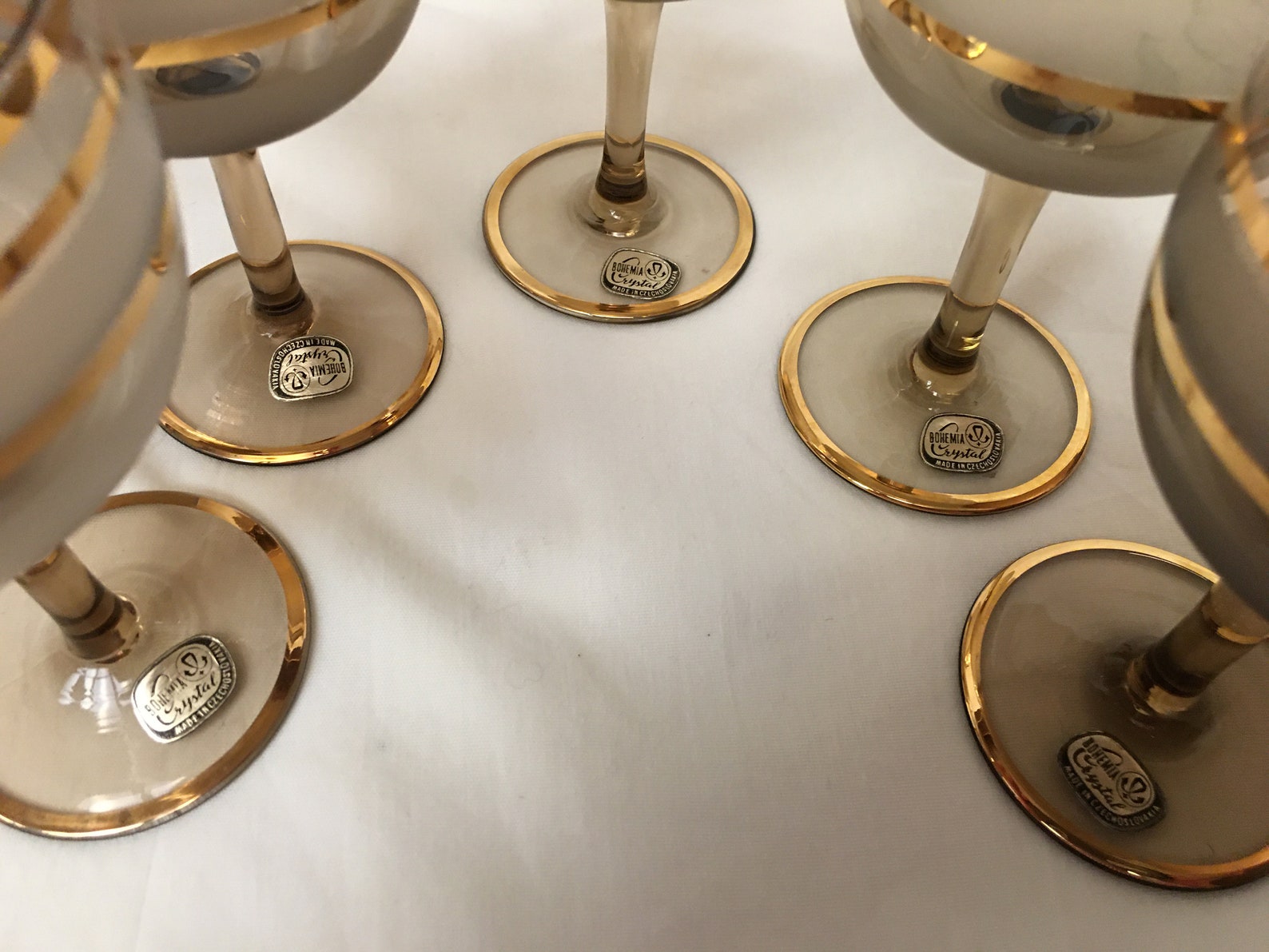 Mid Century Bohemia Czech Crystal Cocktail Bar Set. Pitcher - Etsy
