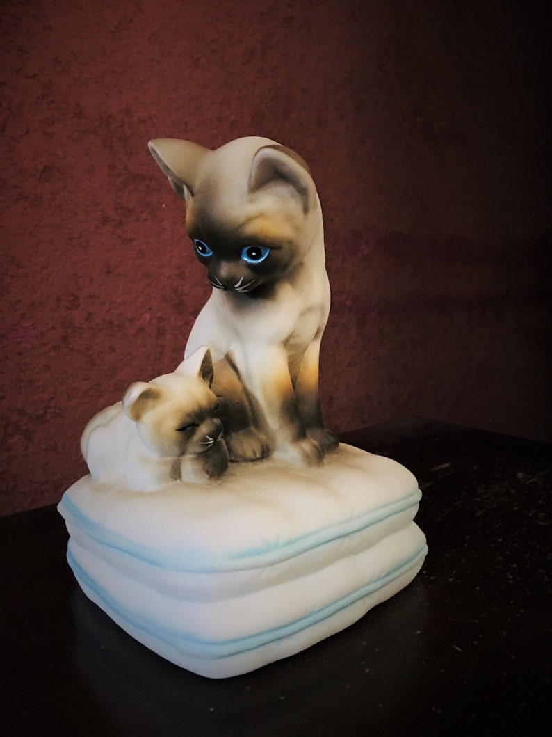Siamese Kittens Mann Music Box You Light up My Life 1982 - Etsy