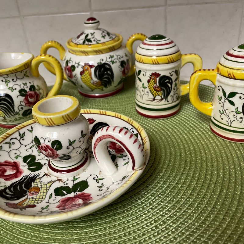 Rooster and Roses - Etsy