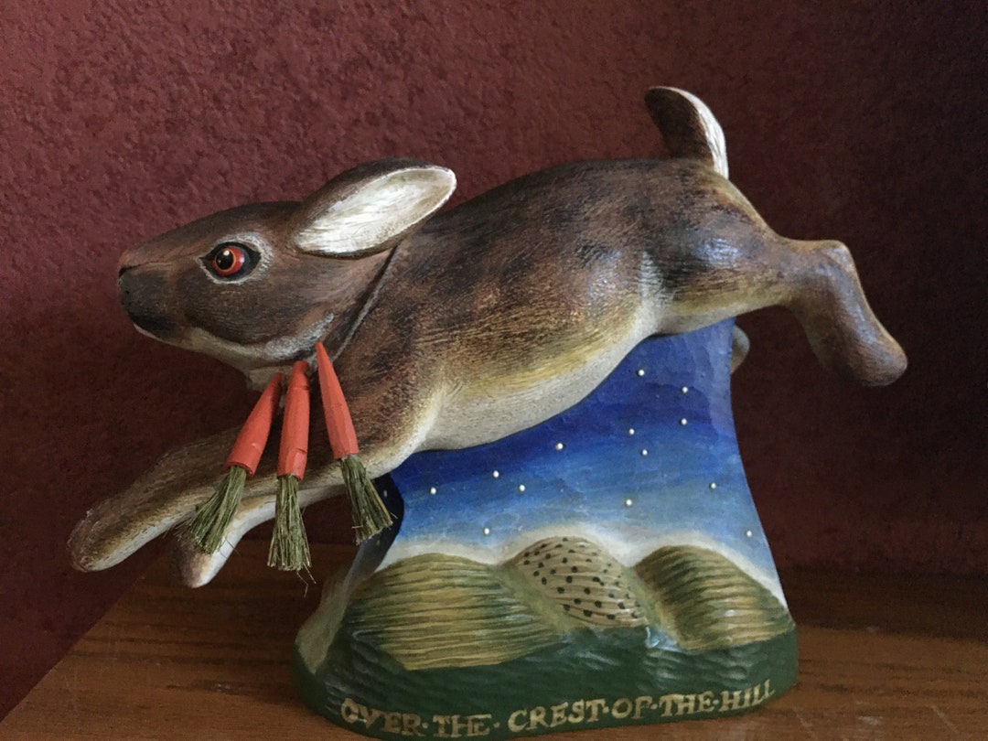 Leo R. Smith, Merry Brown Hare, Rabbit Figure, Decor - Etsy