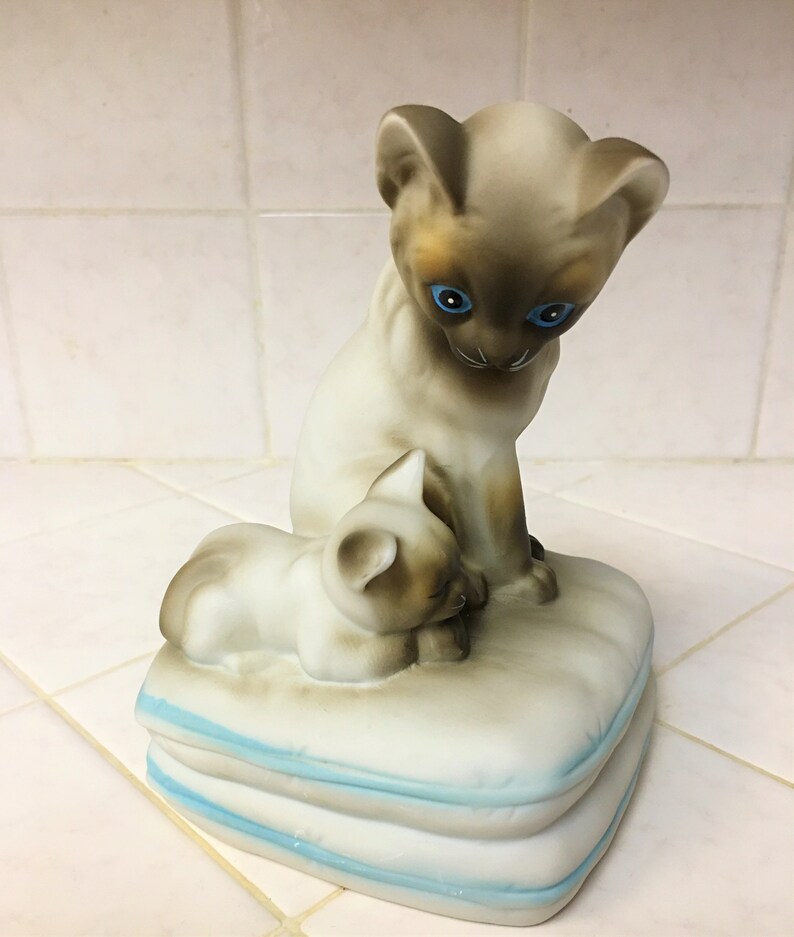 Siamese Kittens Mann Music Box You Light up My Life 1982 - Etsy