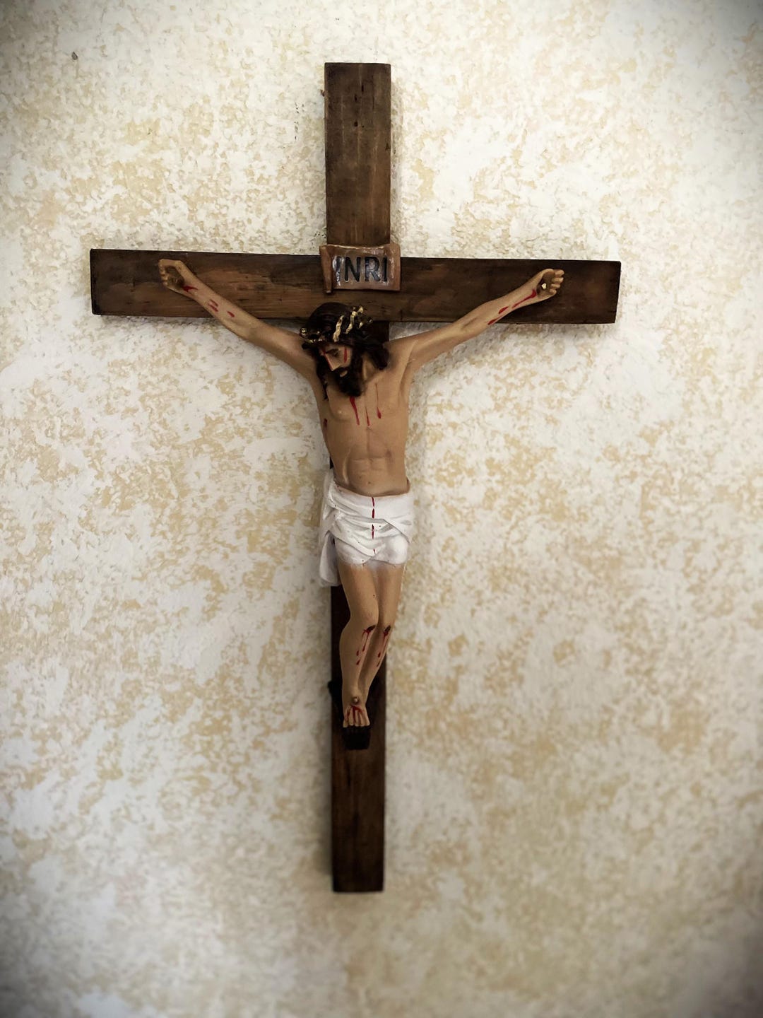 Handmade Wooden Cross, Resin Jesus, Passion of the Christ - Etsy