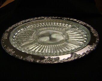Silver relish tray | Etsy
