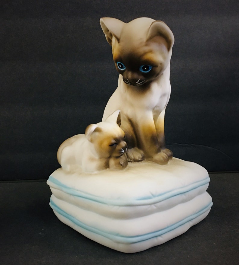 Siamese Kittens Mann Music Box You Light up My Life 1982 - Etsy