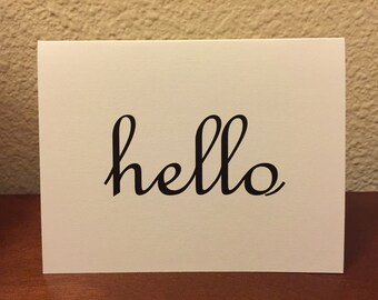 Say hello card | Etsy