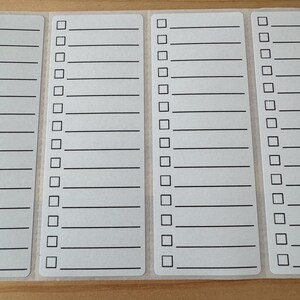 Long Star Checklist Sticker - Planner Check List Sticker - Minimalist ...