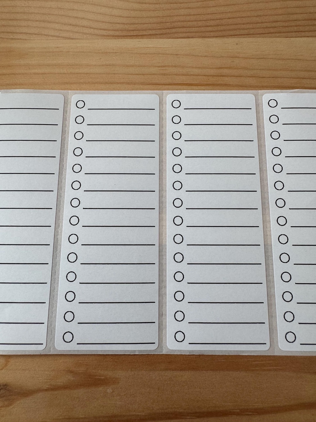 Long Circle Checklist Sticker - Planner Check List Sticker - Minimalist ...