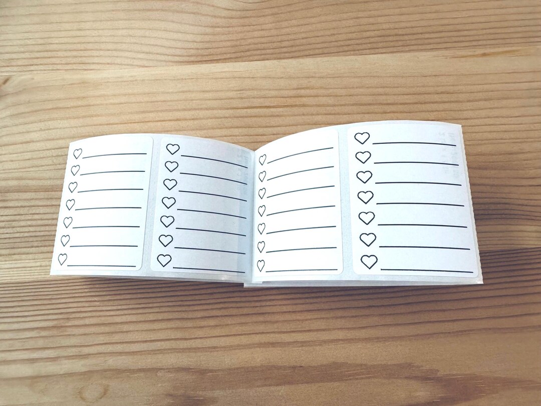 Heart Checklist Sticker - Planner Check List Sticker - Minimalist ...