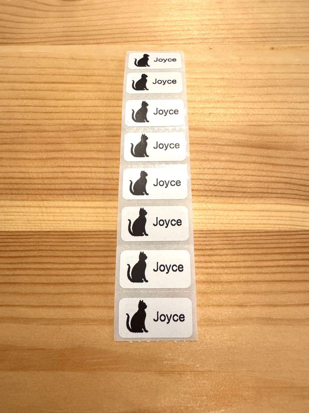 Cat Name Stickers - Cute Name Stickers - Kitty Name Stickers - Etsy