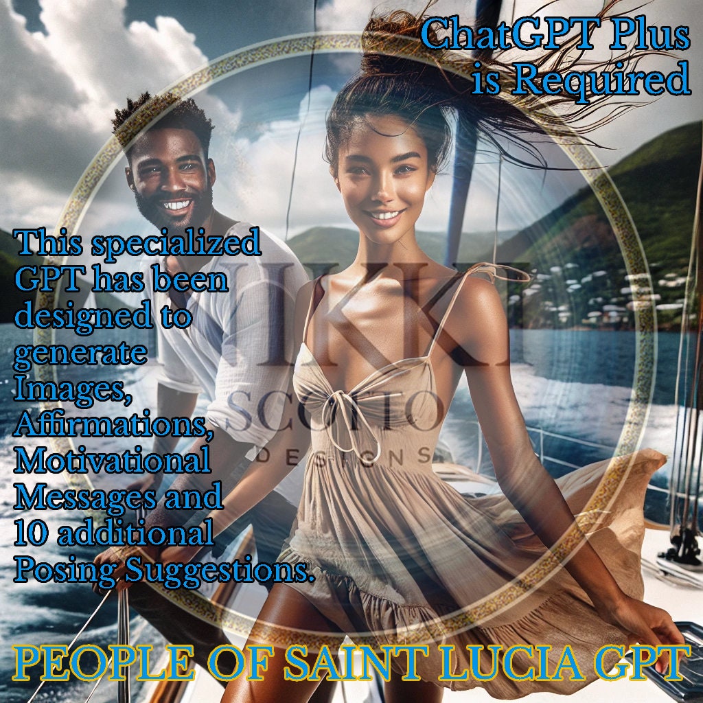 Custom Dall*e People of SAINT LUCIA GPT Creation Kit: Stunning Illustrations, Affirmations ...
