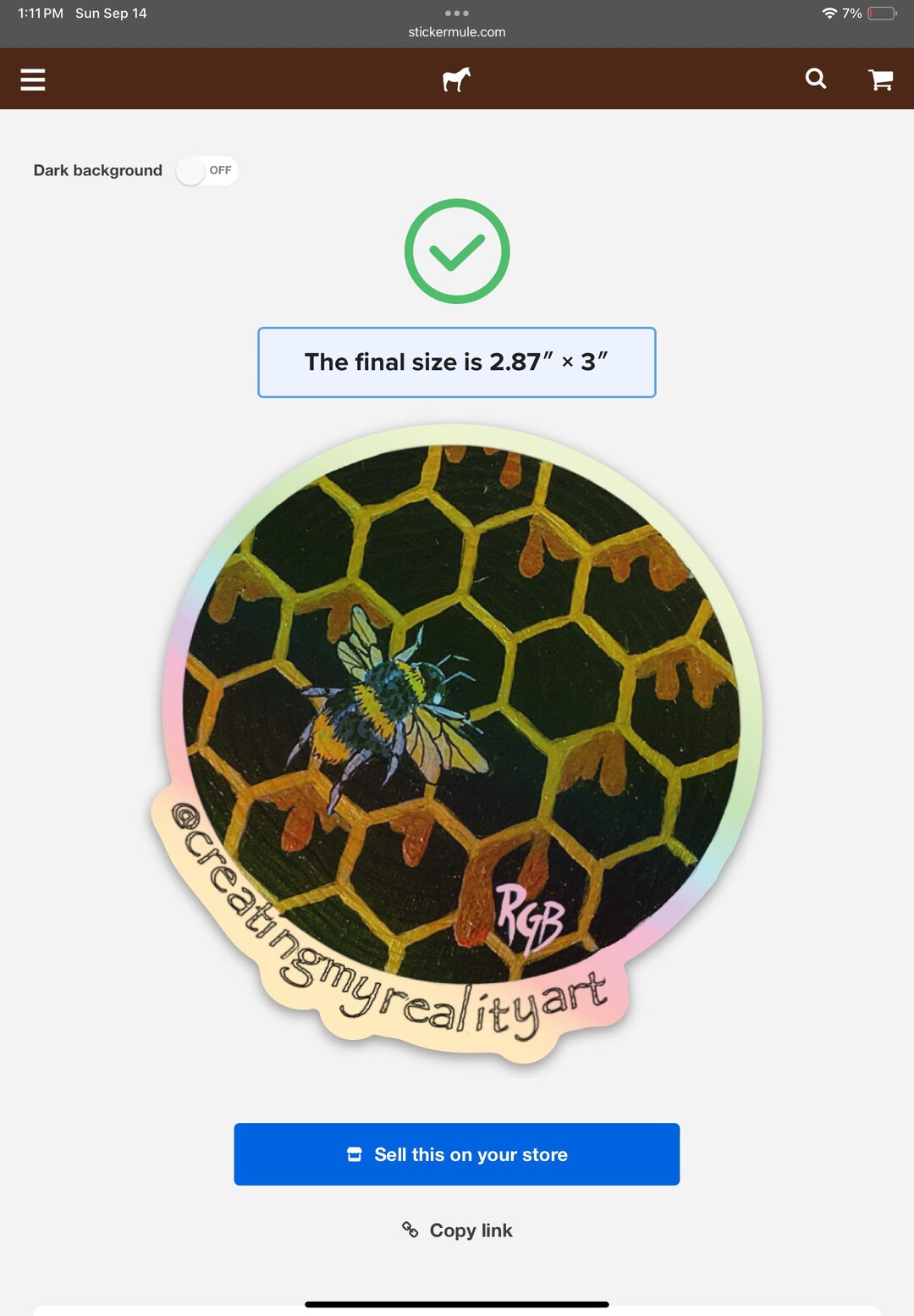 Holographic Bee Sticker - Etsy