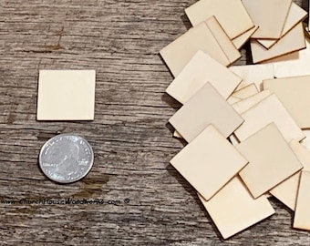 50 Pcs 1 Inch Wood Squares Wood Tiles 23-20-140 - Etsy
