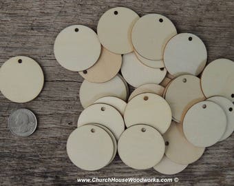 Wood Ornament Tags Pendant Circles CHOOSE YOUR SIZE. D.I.Y - Etsy