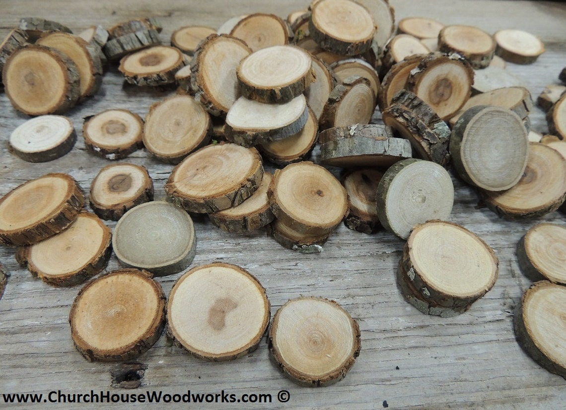200 Qty 1 Inch Small Wood Slices Mix for Crafts Buttons - Etsy