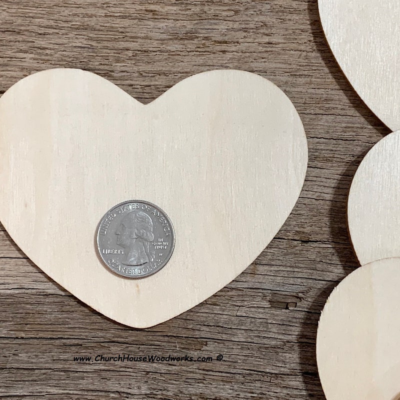 Wedding Wood Hearts - Etsy
