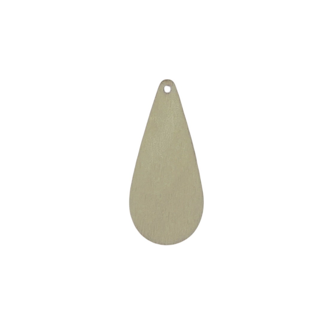 25 Qty 2 Inch Tear, Teardrop Wooden Craft Shapes, DIY Craft Supplies ...