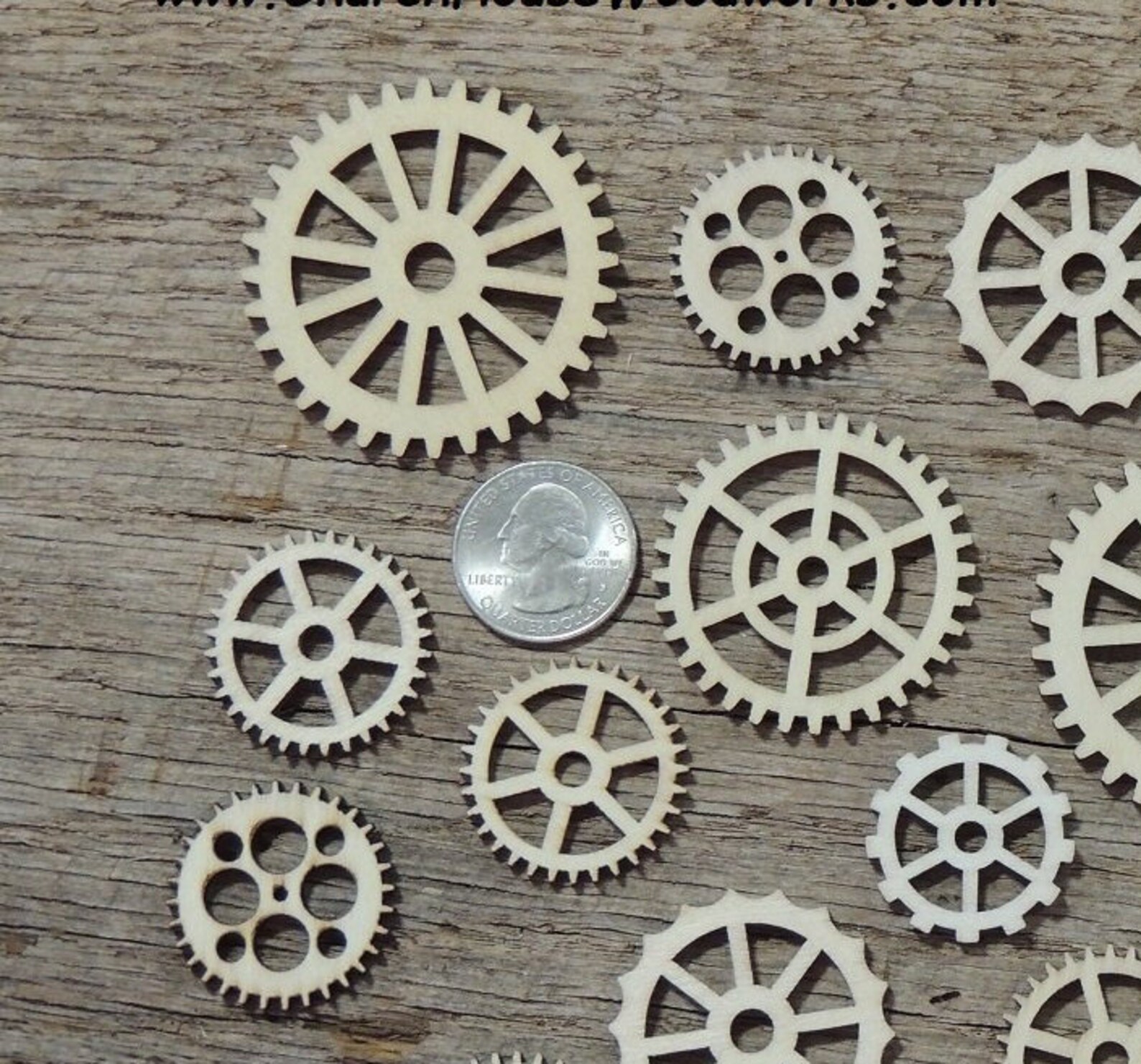 25 Wood Gear Cogs for Steampunk Crafts Wooden Watch Gears - Etsy