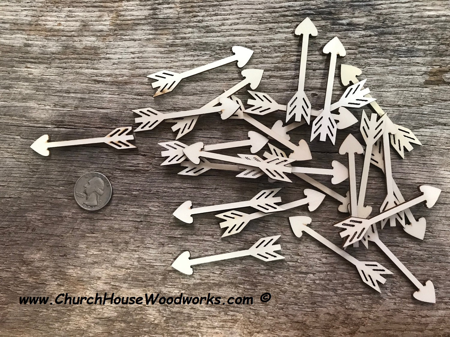 25 Wooden Arrow 2-5/8 Inch Boho Table Decorations Wooden | Etsy