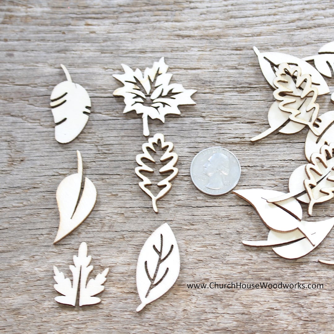 25 Qty Random Leaf Shape Assortment, DIY Crafts, Leaves, Embellishments ...