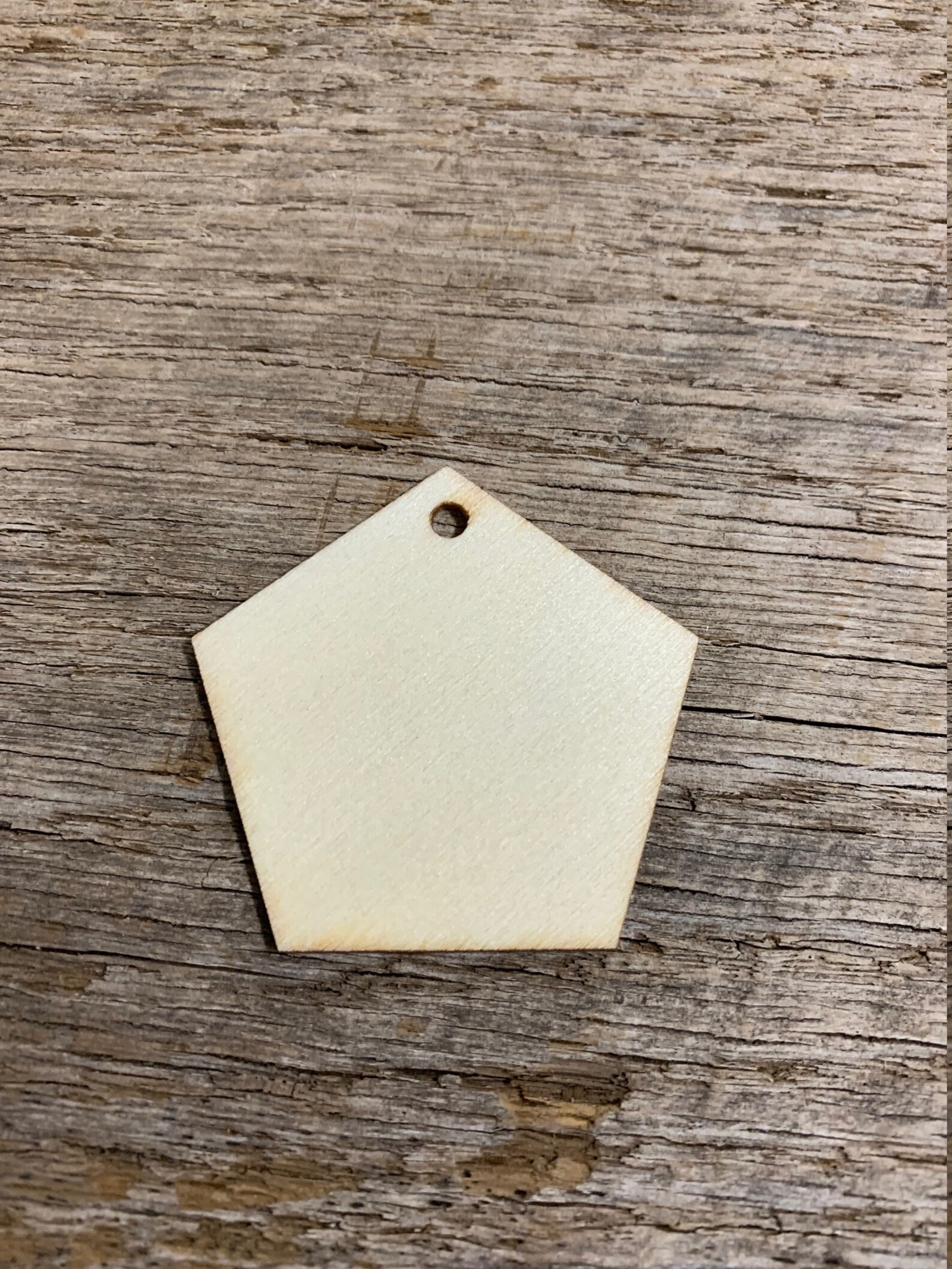 25 Qty 2 Inch PENTAGON Wooden TAG Craft DIY Craft Supplies - Etsy