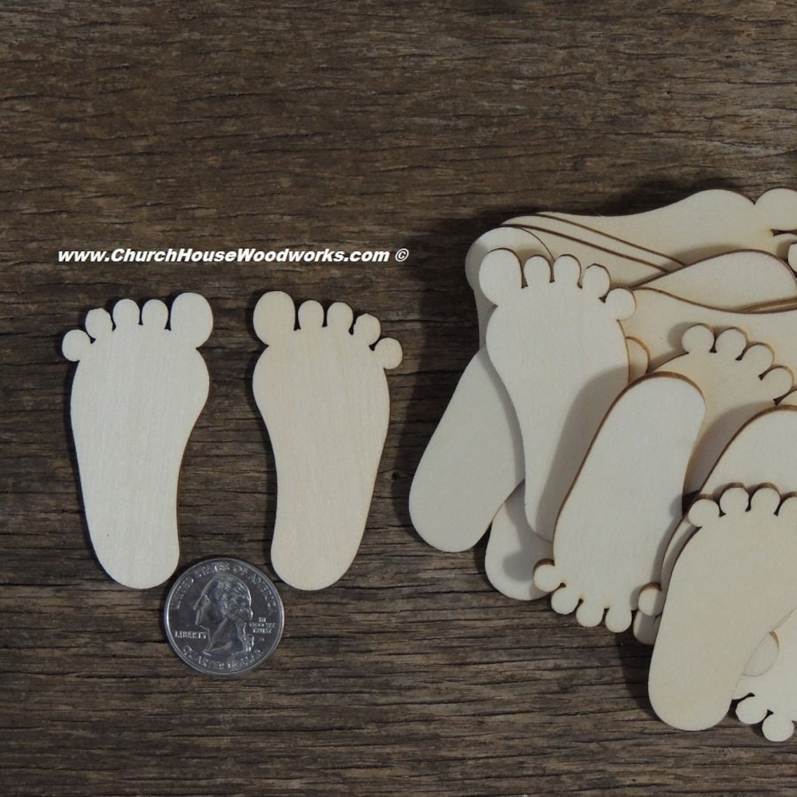 Baby Feet Wood Cutouts (25 Pcs) – Unfinished Birch Craft Supply - Etsy