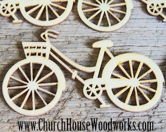 Bicycle Laser Cut Out Unfinished Wood Shape Craft Supply BIK9 - Etsy