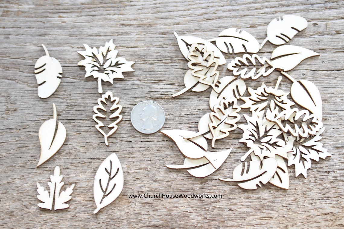 25 Qty Random Leaf Shape Assortment DIY Crafts Leaves - Etsy