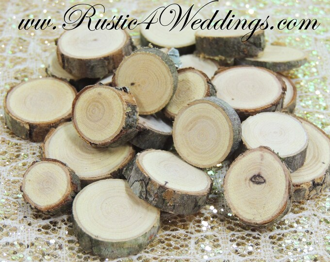 200 Qty 1 Inch Small Wood Slices, Mix for Crafts, Buttons, Wood Art ...