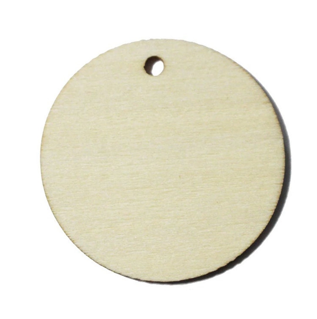 25 Pcs 3.25" Circle Tag Wood Cutouts – Unfinished Birch Blanks – DIY ...
