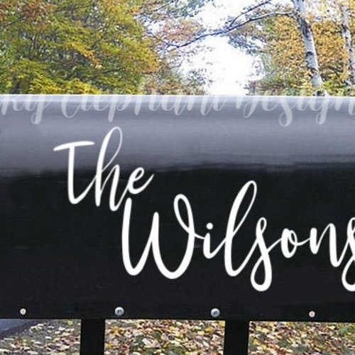 Personalized Name and Address Mailbox Decal II Custom | Etsy