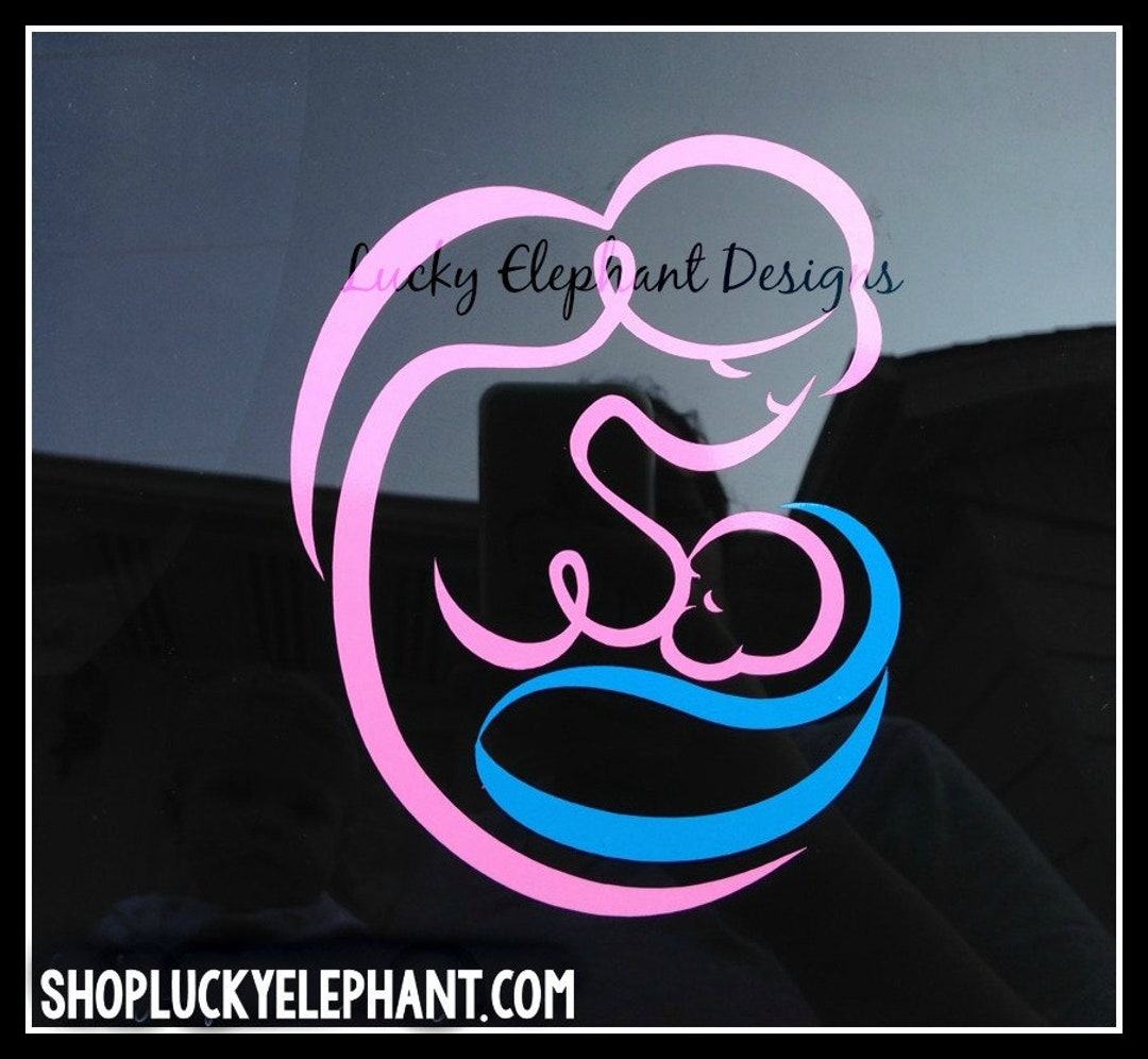 Breastfeeding Mother Decal - Breastfeeding Decal - Breastfeeding ...