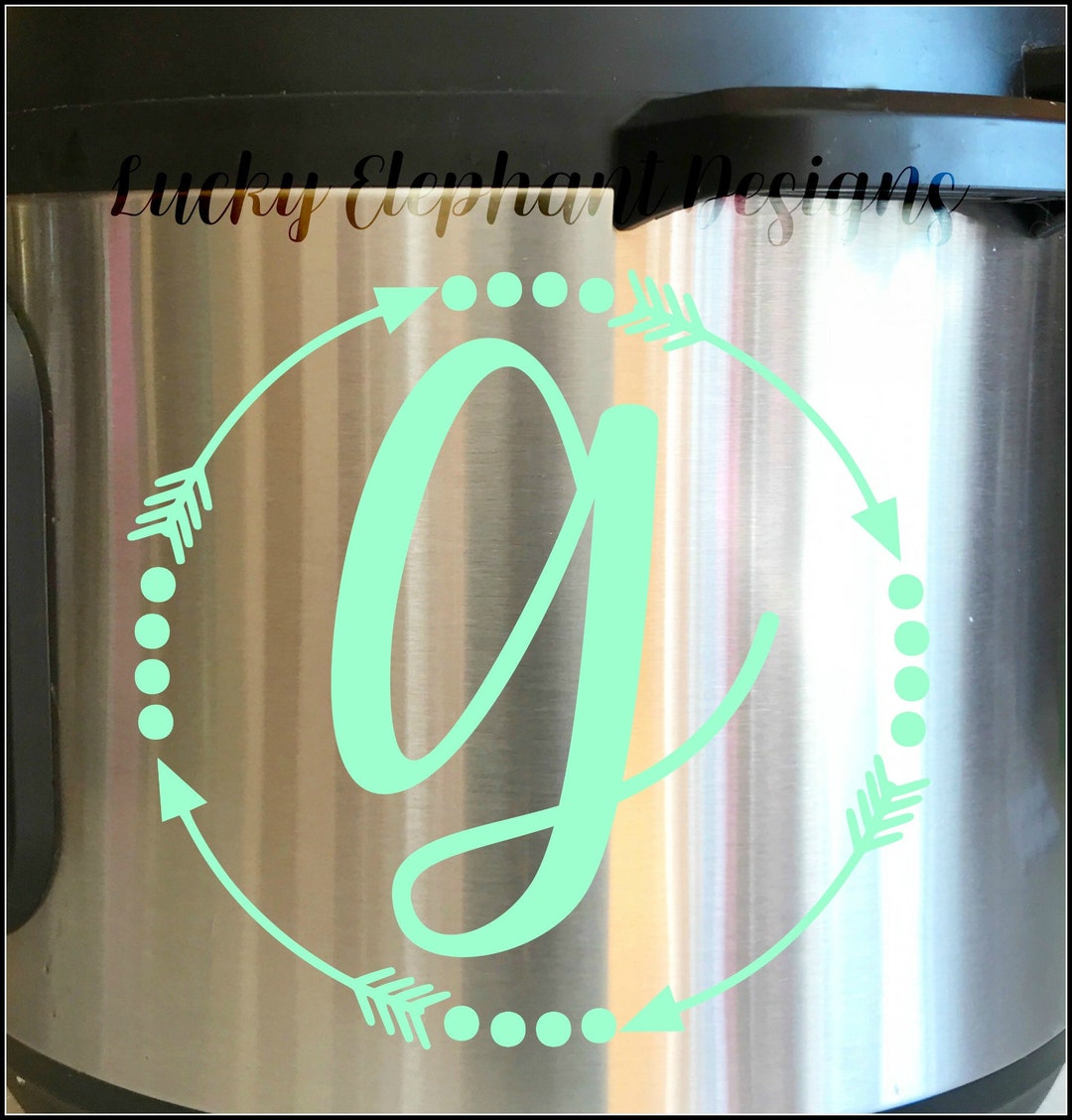 Personalized Instant Pot Decal - Instant Pot Initial Decal - Instant ...