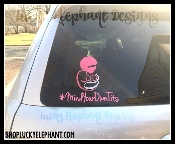 Breastfeeding Poc Woc Mother Decal Afro Mom Breastfeeding | Etsy