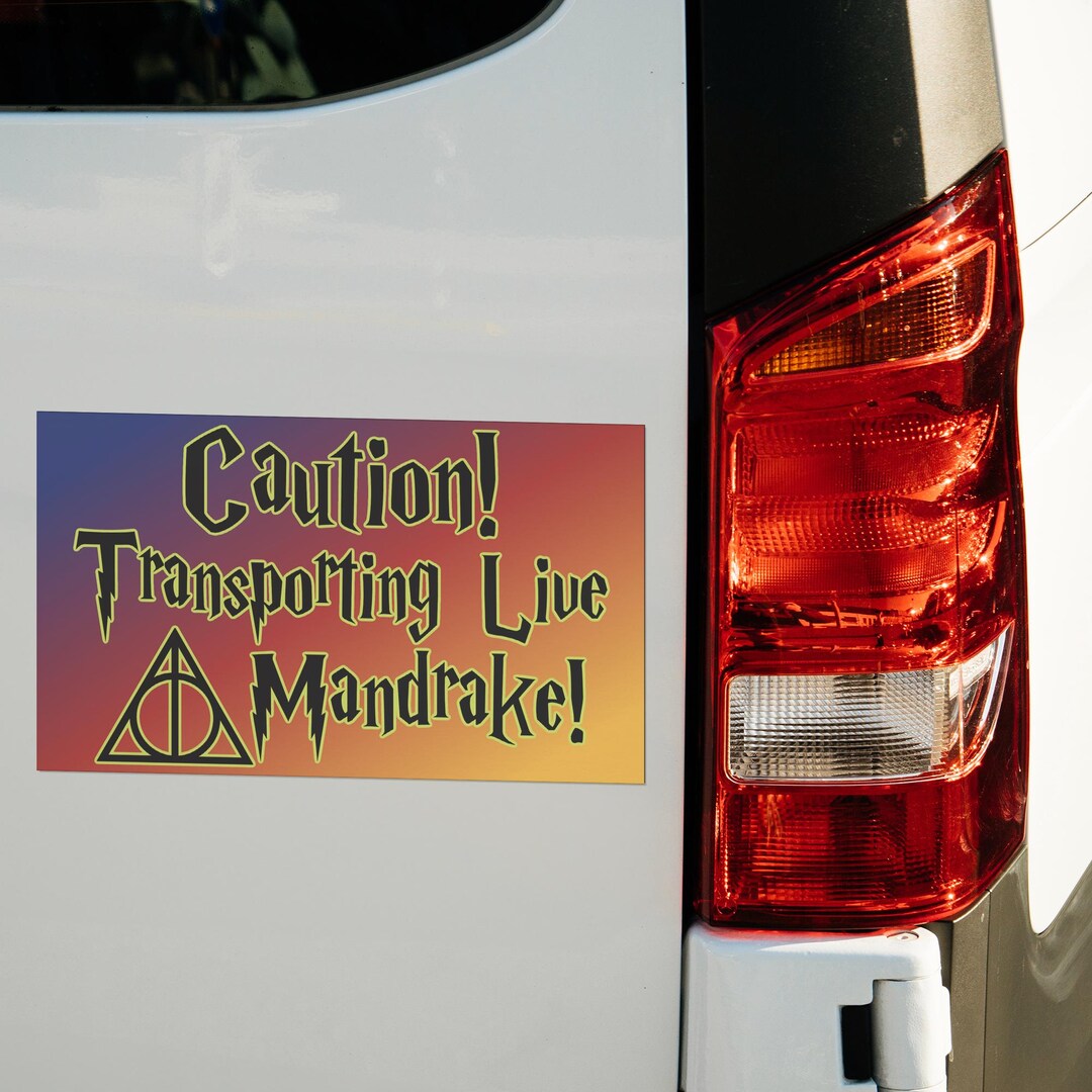 Transporting Live Mandrake Car Magnet - Mandrake Baby on Board Magnet ...