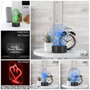 FFXIV Job LED Acrylic Light - XIV Led Neon Light - Custom Led Light ...