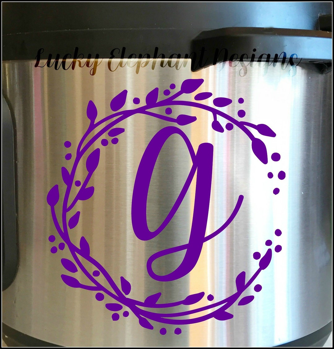 Personalized Instant Pot Decal - Instant Pot Initial Decal - Instant ...