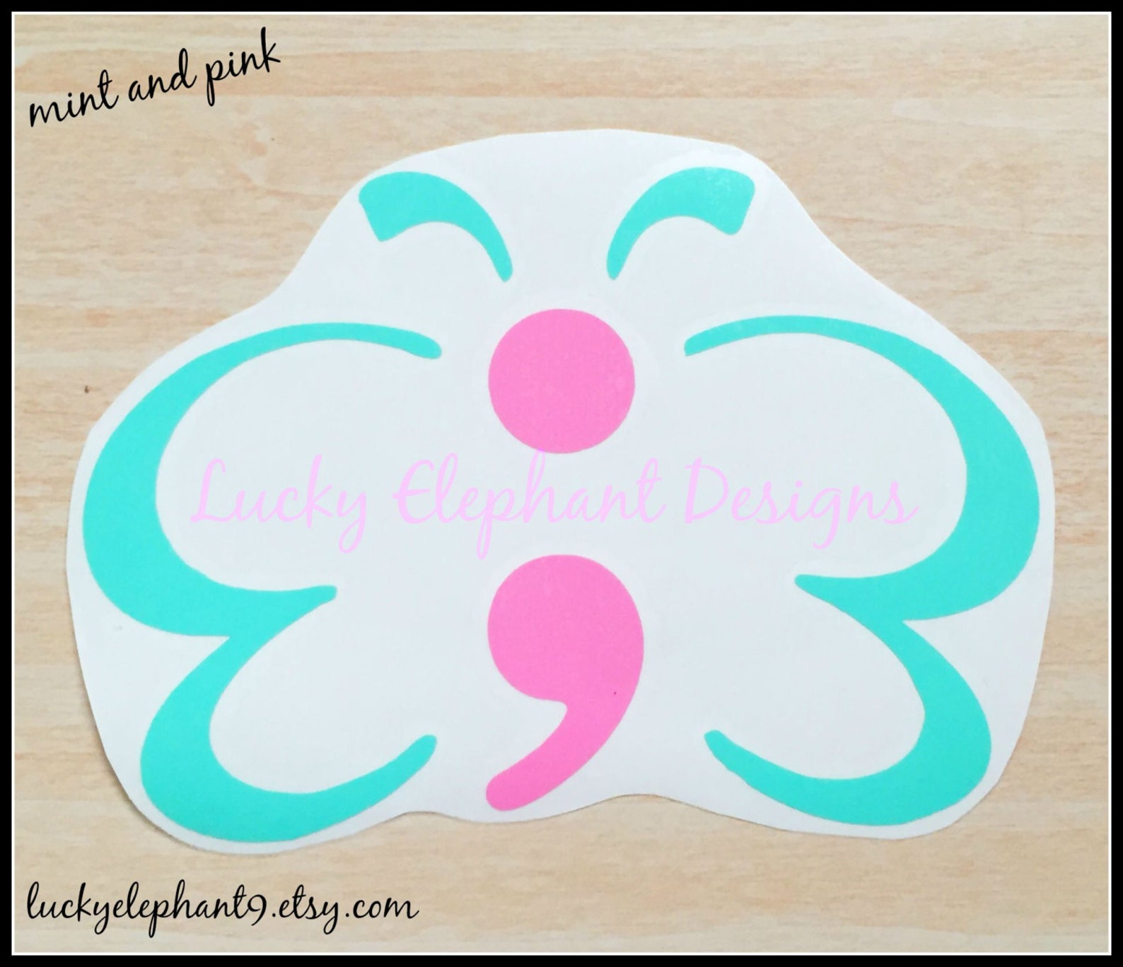 Semicolon Butterfly Decal - Semicolon Decal - Semicolon Butterfly Car ...