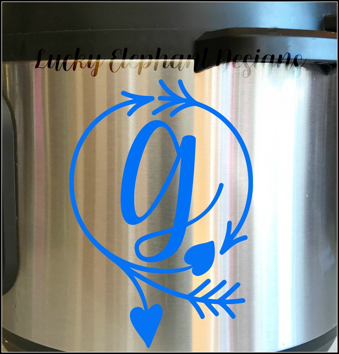 Personalized Instant Pot Decal - Instant Pot Initial Decal - Instant ...