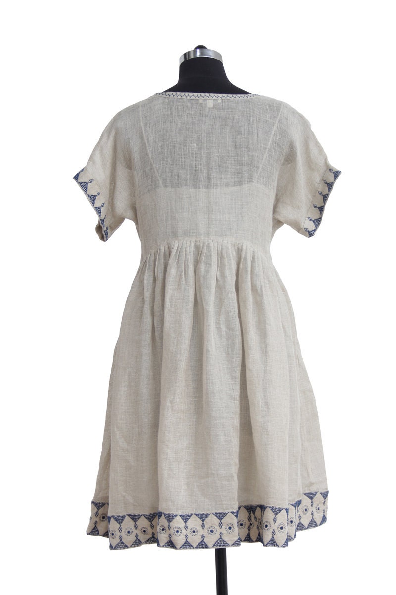 Maru Sheer Linen Dress - Etsy