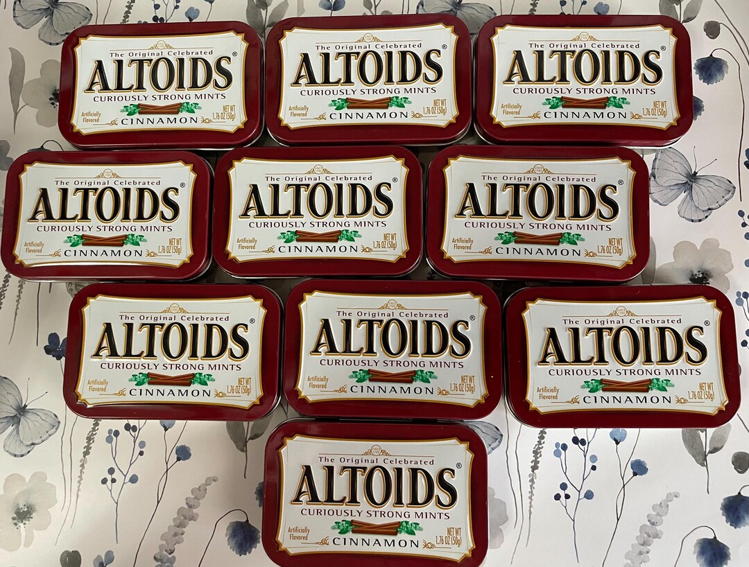 Bulk Set of 10 Empty Altoids Tin Containers Cinnamon Crafts Teachers - Etsy
