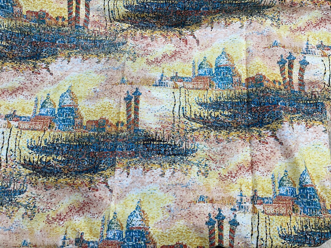 Beautiful 1 Yard Shamash & Sons Fabric 2002 Pattern 4135 Impressionist ...