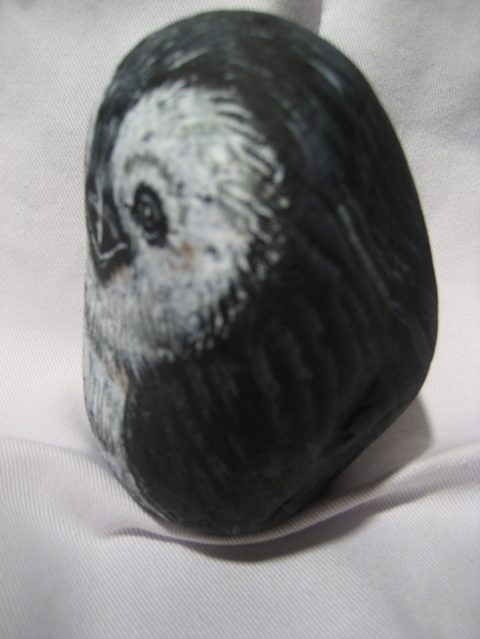 Original Hand Painted Stone / Baby Penguin River Rock With Acrylics for ...