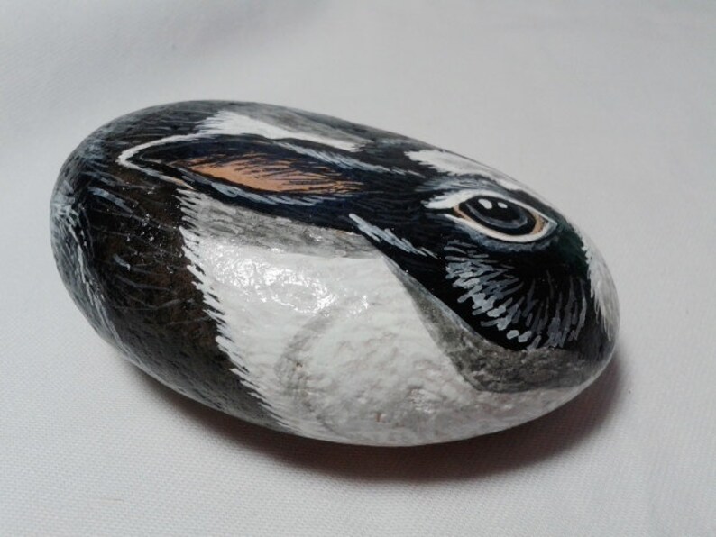 Rabbit Rock/garden Stones/painted Easter/christmas Gift /bunny/basket ...