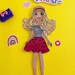 Printable Paper Doll Dress up Play Kit, DIY Busy Book, Doll Paper Craft ...
