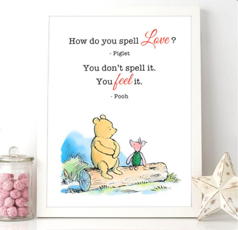 Printable Milne Quote - Winnie the Pooh - Piglet - How Do You Spell ...